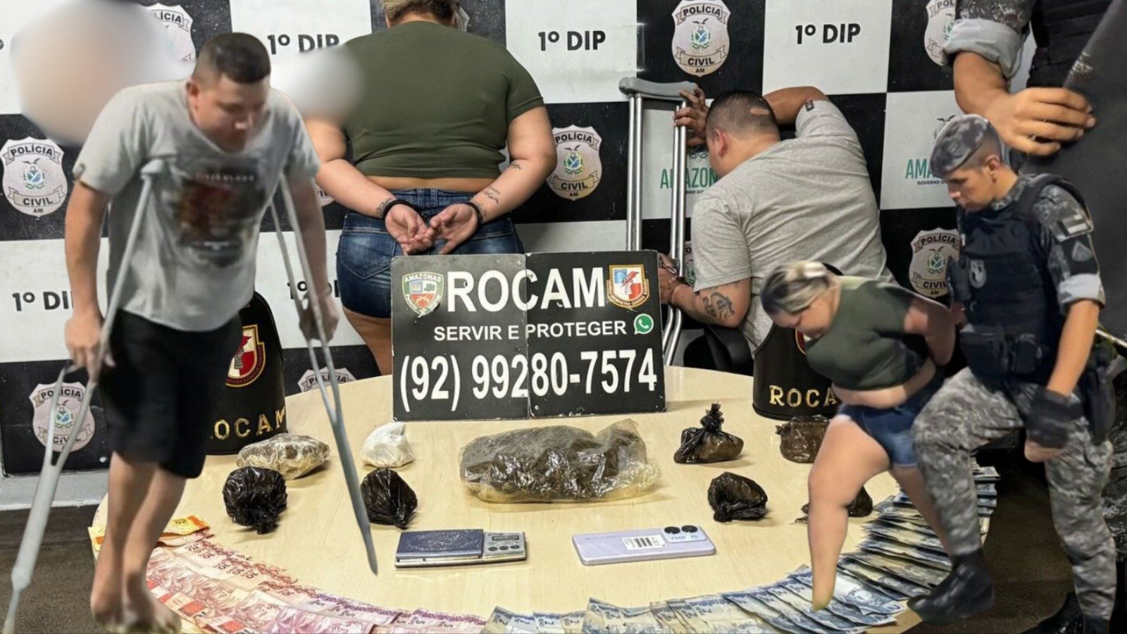 "Ninguém correu!": ROCAM prende casal que abastecia os maconheiros do ...